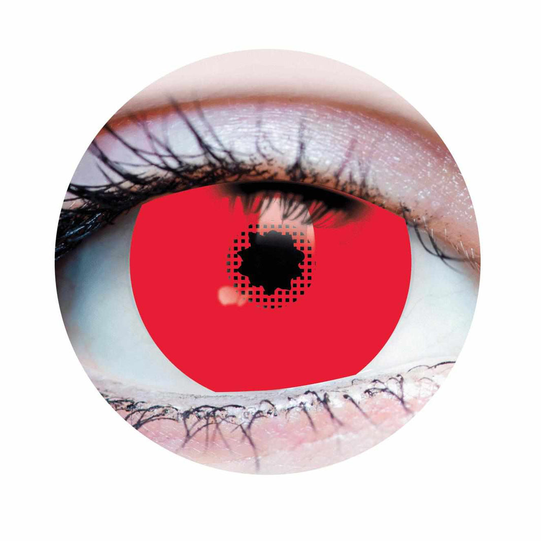 Red Colored Contacts for Halloween & Cosplay – PRIMAL ® Contact Lenses
