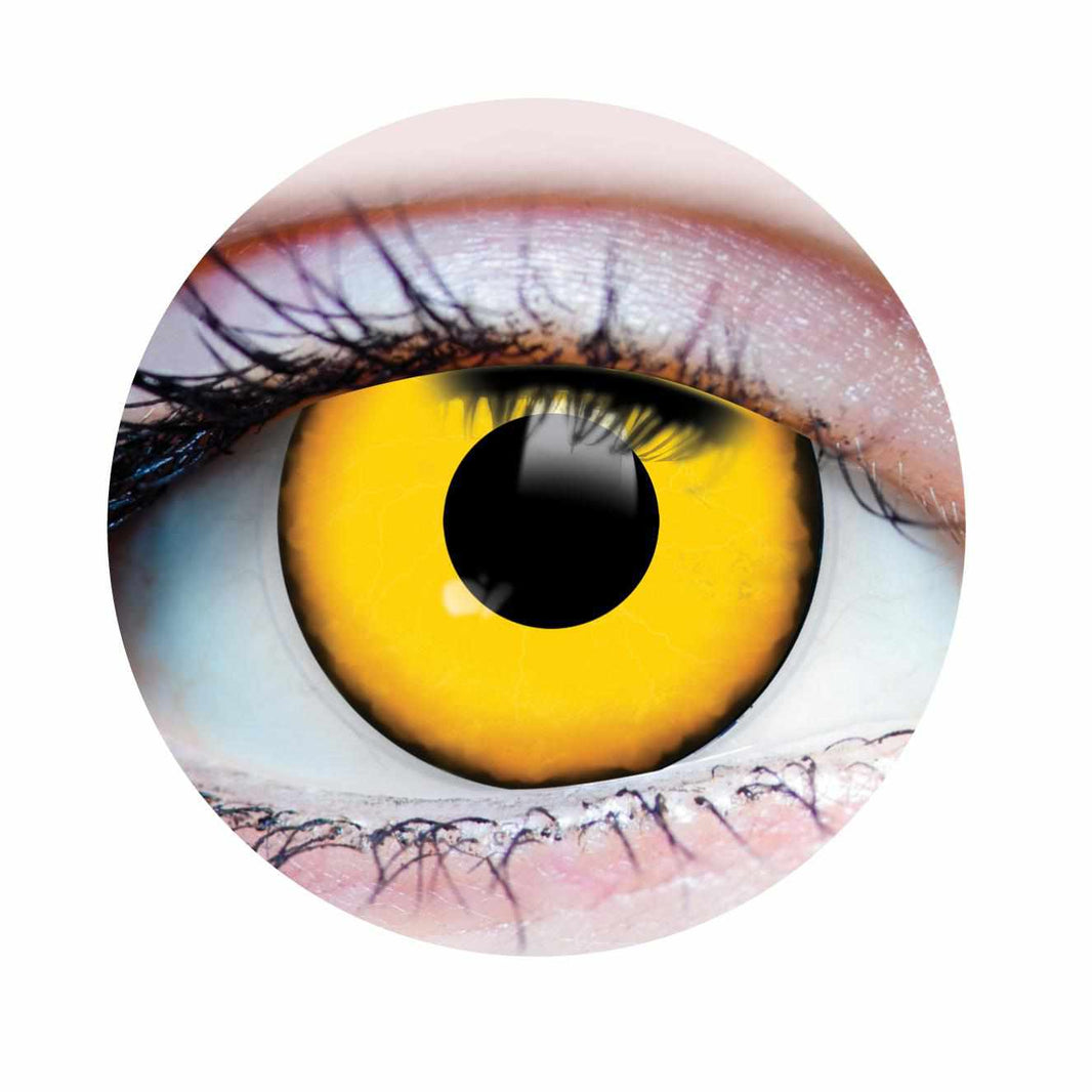 Yellow Colored Contacts for Halloween & Cosplay – PRIMAL ® Contact Lenses
